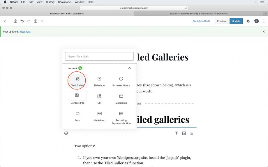 In Praise of Tiled Galleries - ERIC KIM