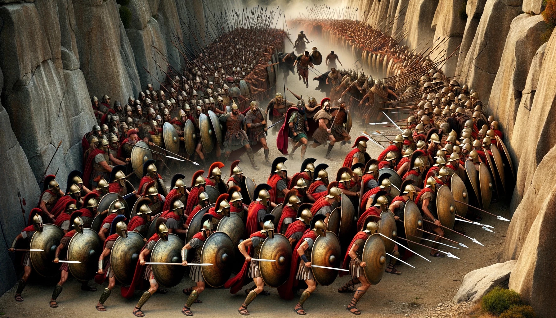 Help me visualize the battle of Thermopylae – ERIC KIM