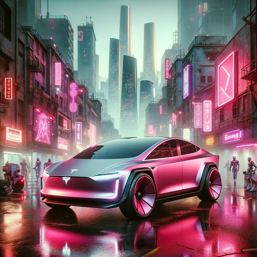 Matte pink cybertruck – ERIC KIM