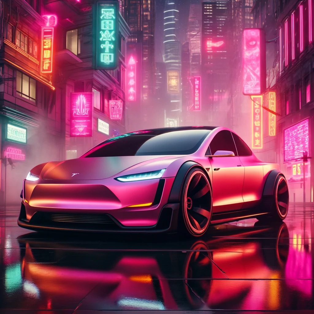 Matte pink cybertruck – ERIC KIM